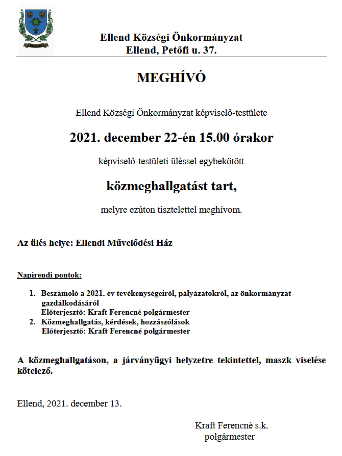 Ellend Község Önkormányzata